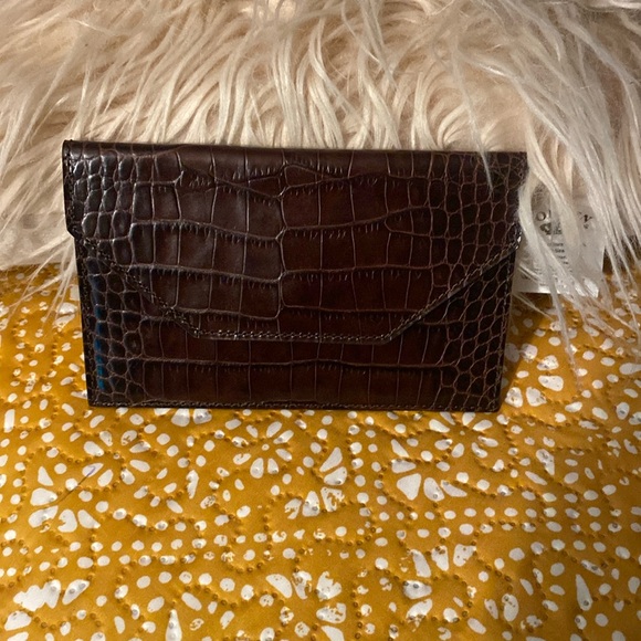 Bags | Abos Mens Alligator Leather Card Case Brown | Poshmark